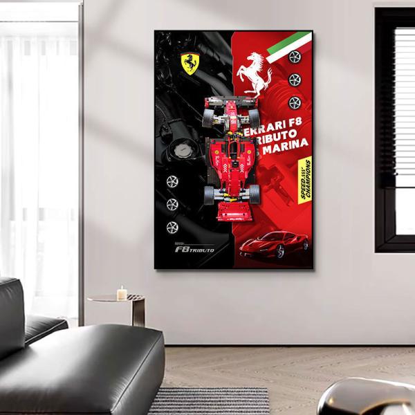 Quality Creative Three-Dimensional Wall Murals Luxury Sports Car Background Hanging Painting for sale