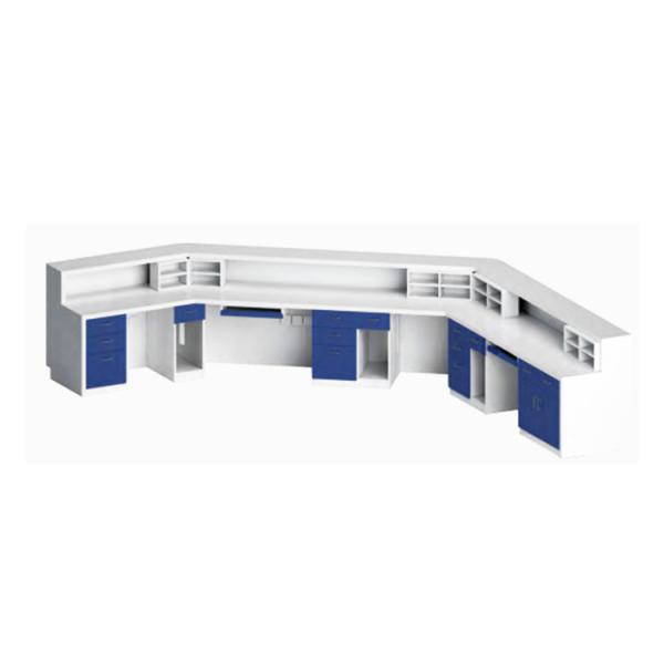 Quality White Counter Office Reception Desk Hospital Front For Clinic for sale