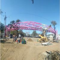 Quality Multi Slope Space Frame Truss Welding Steel Pipe Truss 110m Grey for sale