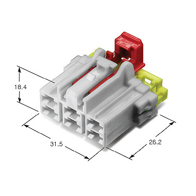 Quality 3mΩMax Automotive Electrical Connectors , Electrical Wire Connectors MG610885 for sale