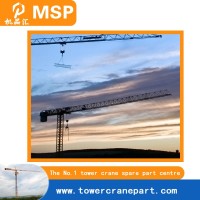 Quality Construction Site Flat Top Tower Crane For Safe Lifting Positioning for sale