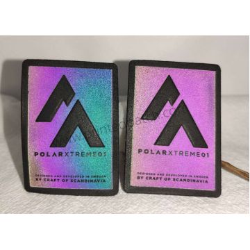 Quality Washable 3M Reflective Labels 8 Colorway Laser Etched Leather Patches for sale