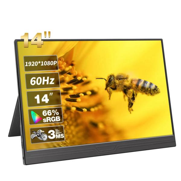 Quality Superthin 14 Inch Screen Type C Lcd Smart Dual Gaming Monitor Portable For Xbox for sale
