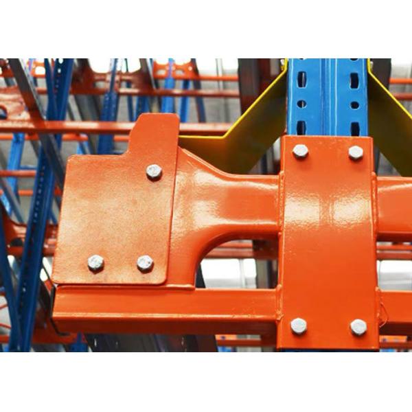 Quality Q235B Steel Warehouse Automatic Radio Shuttle Pallet Racking With Crane System for sale