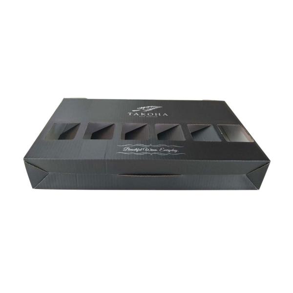 Quality Corrugated Board 6 Pack Bottle Beer Carrier Custom Size Wine Boxes for sale
