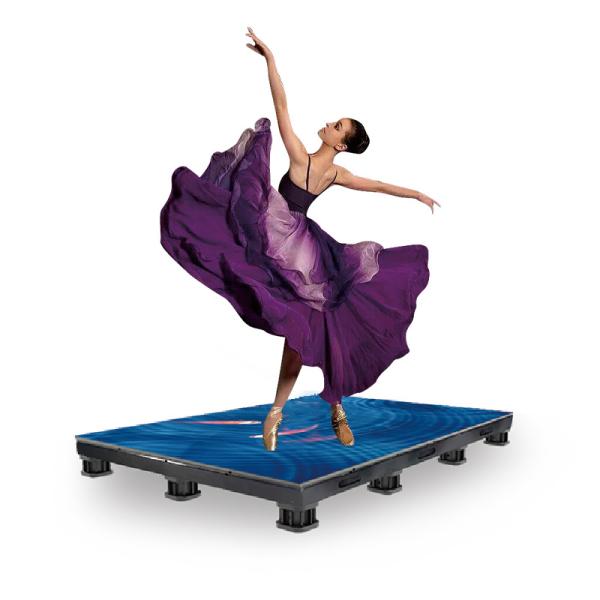 Quality DM-R PH4.8 Lighted Dance Floor Panels , Full Color Interactive LED Floor Tiles for sale