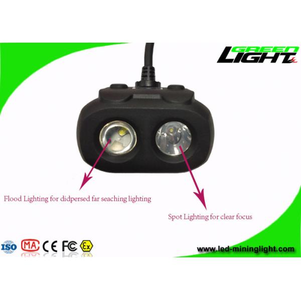 Quality Rechargeable OLED Led Miners Cap Lamp 15000lux Waterproof Dual - Beam Functional for sale