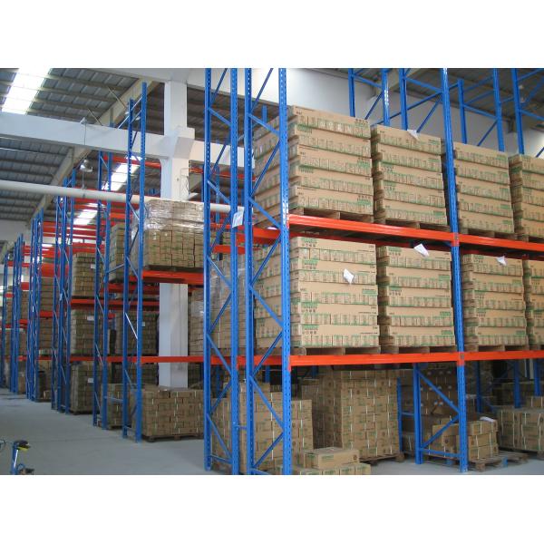 Quality 50.8mm Pitch Selective Pallet Racking System Large Scale For Cold Room Storage for sale