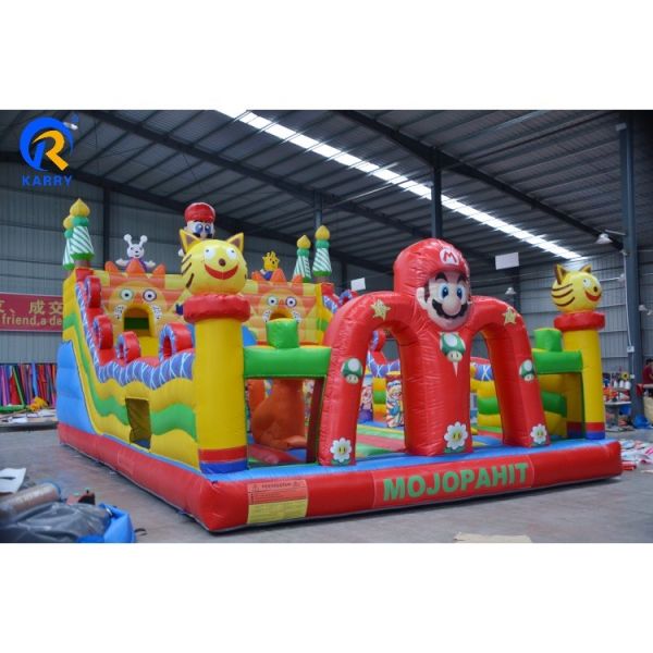 Quality OEM Accepted Children's Inflatable Bounce House with Slide and Water Park for sale