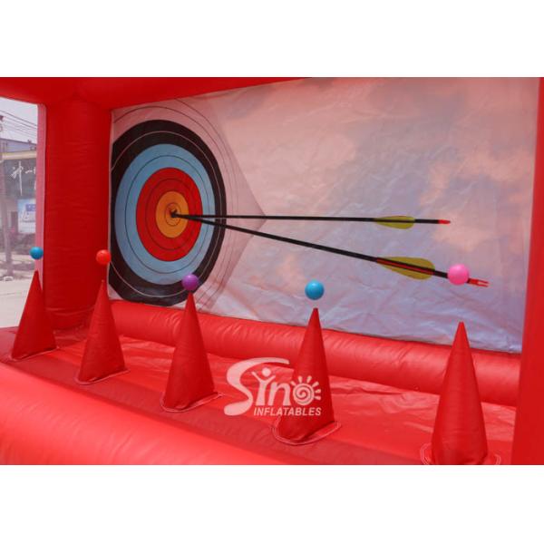 Quality Kids N Adults Indoor Inflatable Archery Tag Game With Hover Balls For Archery for sale