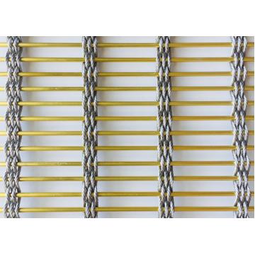 Quality Anodic Oxidation Stainless Steel Architectural Mesh Aluminum Metal 7mm 50m for sale