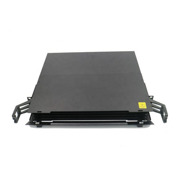 Quality 144 Fibers 1U UHD MPO Patch Panel Optical Distribution Frame Up to 12 Modules ODF for sale