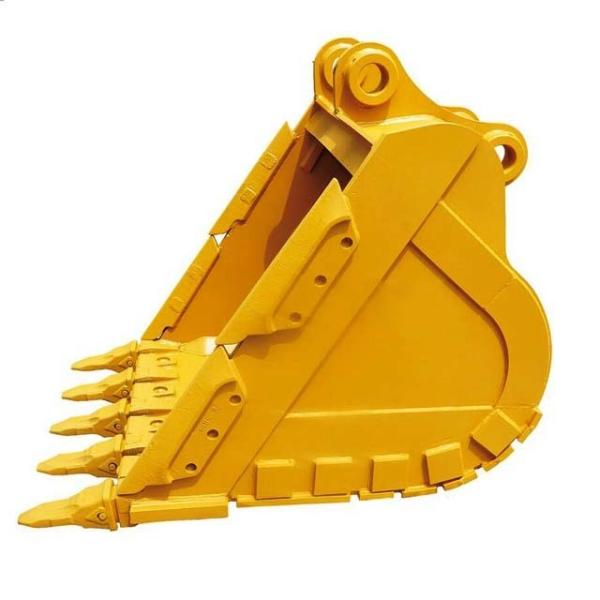 Quality 20ton Yellow/Black Wheel Backhoe Loader Excavator Spare Parts Casting Bucket for PC200 for sale
