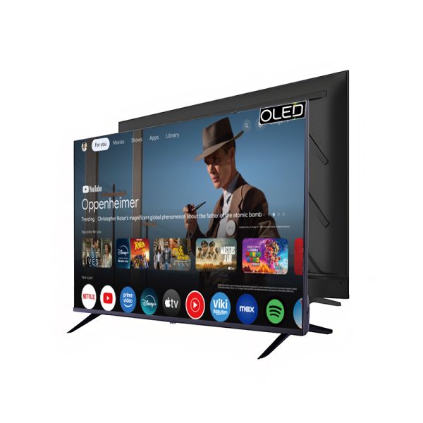 Quality Smart 4K 50 Inch Google QLED TV FHD Resolution Frame Style TV High Brightness for sale