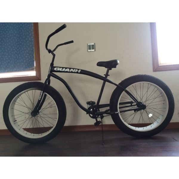 Quality Beach Cruiser Style Fat Tire Bike with 26*4.0 Tire and Steel Fork Material for sale