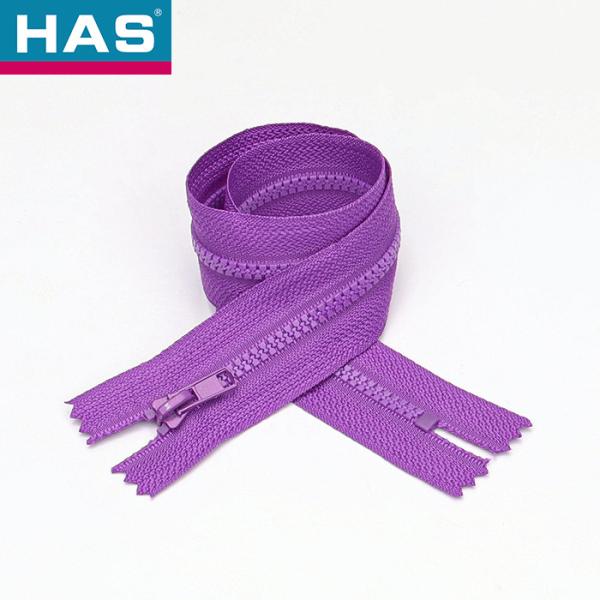 Quality Fluorescent Green Invisible Zipper Closed End / Open End Purple Separating for sale