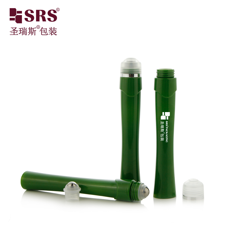 Quality PETG Unique Design Shape PCR Roll On Bottle Customize Color Eye Serum Liquid for sale