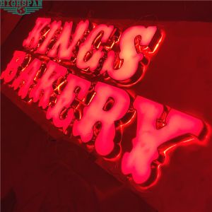 Quality 5-12cm Thick LED Acrylic Letters Red Illuminated Channel Letter for sale