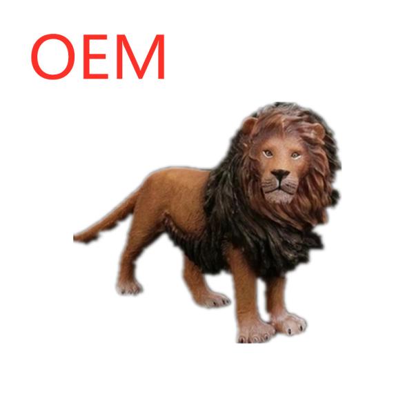 Quality OEM 3D Cartoon Plastic Figures Action Animals Toys With Lion for sale