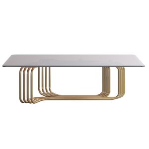 Quality Gold Stainless Steel Glass Top Coffee Table Customized Tempered Glass Tea Table for sale