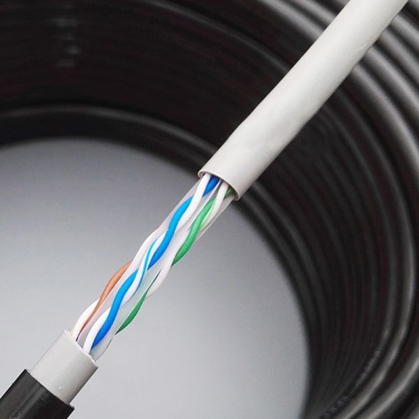Cat6 UTP Ethernet Lan Cable Double Jacket PE PVC Moisture Proof from ...
