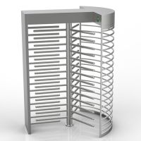 Quality Pedestrian Full Height Double Turnstile Door Gate 500mm Length Stainless Steel for sale