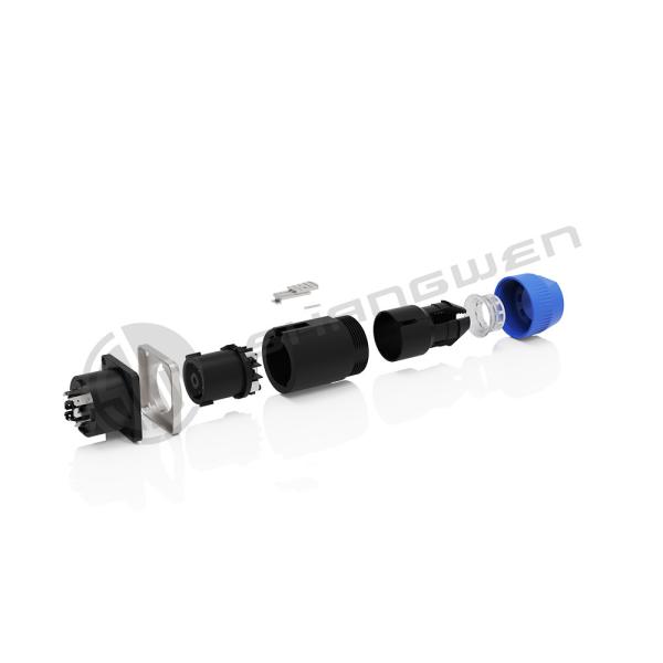 Quality Quick Lock Rugged Durable 8 Pore 8 Pin Male Socket Chassis Speaker Connector for sale