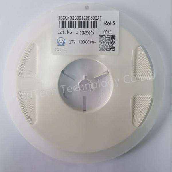 Quality Ceramic Capacitors TCC0402X7R103K500AT Multilayer chip ceramic capacitor CCTC for sale