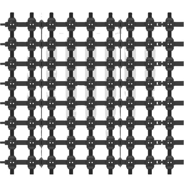 Quality LED Injection Grille Screen Transparent For Flexible Advertising Media for sale