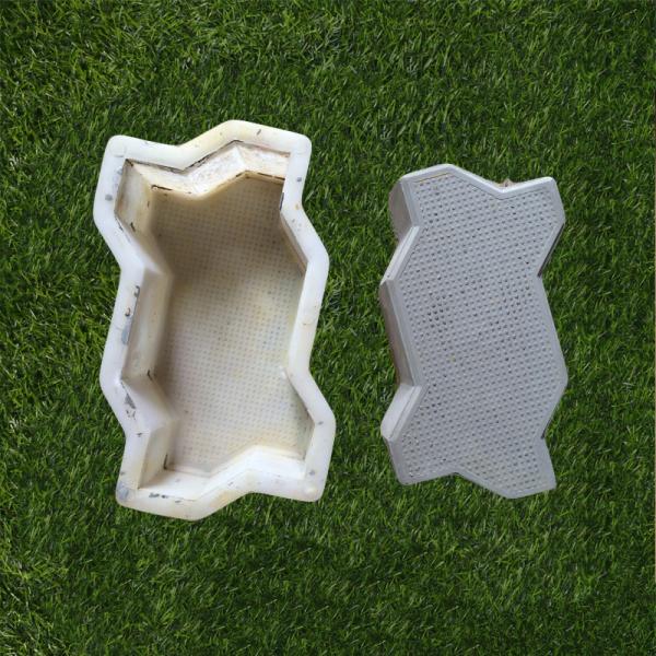 Quality Plastic Rubber Paver Mould , Interlock Concrete Cement Path Mould for sale