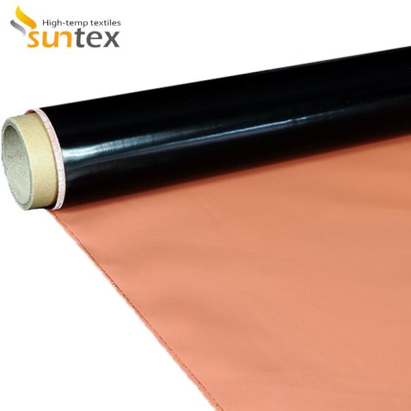 Quality Silicone Coated 960g/m2 Fire Resistant Fiberglass Fabric for sale