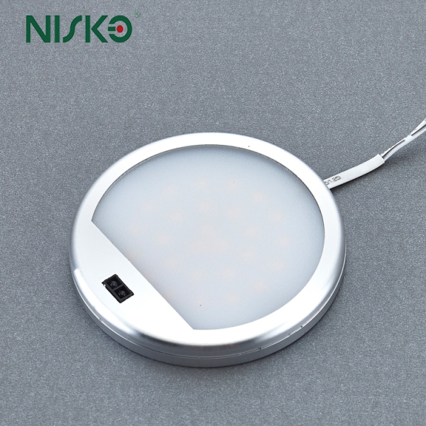 Quality DC 12V Dimmable Round Down Cabinet Lights 3W Motion Sensor Switch Ceiling Dome Lamp for sale