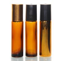 Quality Custom 10ml Empty Amber Roller Bottles for Perfume for sale