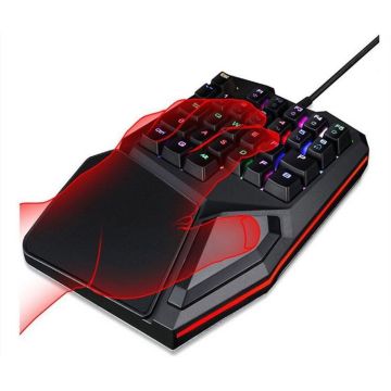 Quality One Handed Razer Grade Quiet Xbox Gaming Keyboard RGB Luminescence for sale