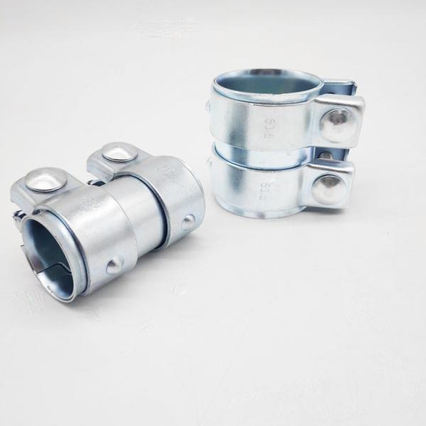 Quality Galvanized Double Band 95mm Stainless Steel Exhaust Clamps for sale