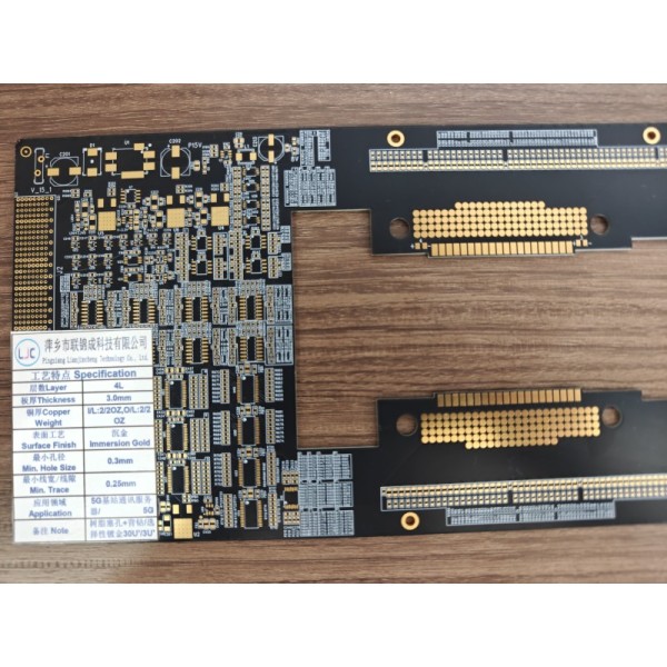 Quality FR4 3mm Thickness 4 Layers Server PCB Board For 5G Communication Base Station for sale