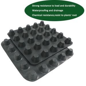 Quality 30mm HDPE Dimpled Drainage Membrane Green Roof Drainage Board for sale