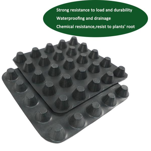Quality 30mm HDPE Dimpled Drainage Membrane Green Roof Drainage Board for sale