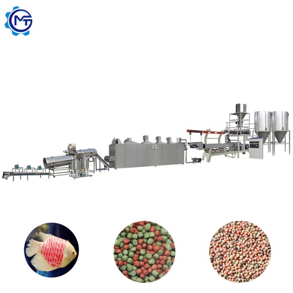 Quality 80kw Fish Feed Processing Line Production Plant Extruder Machine 500kg/H for sale