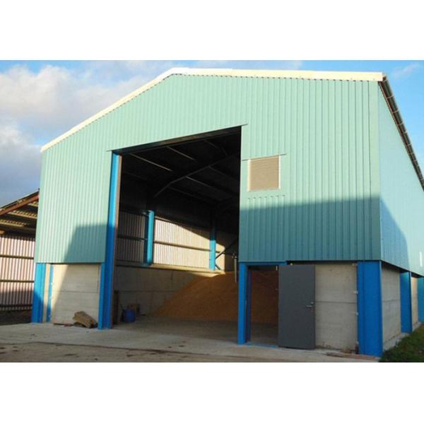 Quality Agricultural Steel Prefabricated Buildings For 1000t Grain Storage for sale