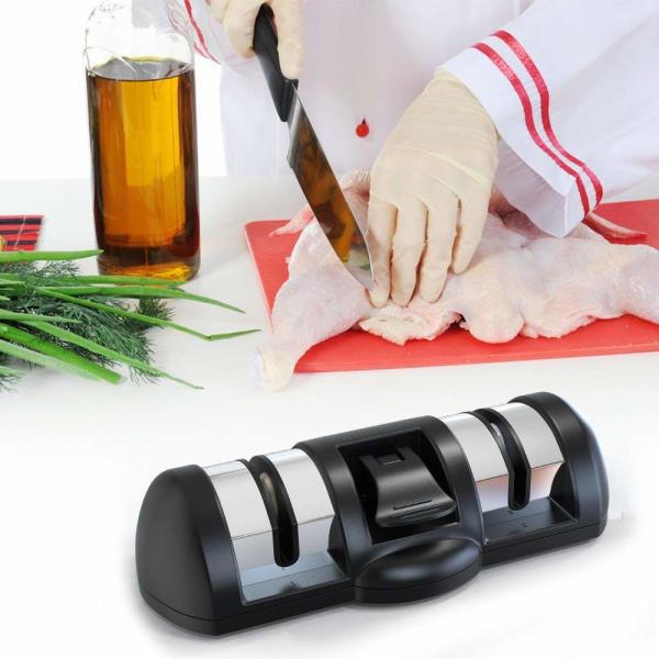 Quality Kitchen Household Knife Sharpener Two Knife Mouths One Coarse Grinding for sale