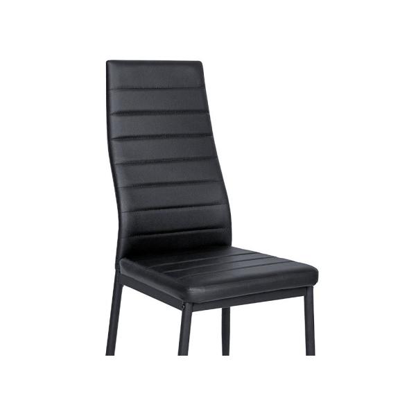 Quality Tempered Glass 75cm Metal Legs 27kgs Modern Dining Room Sets for sale