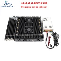 Quality 315mhz 433mhz Lora Cell Phone Signal Jammer 12 Bands 90w VHF LOJACK for sale