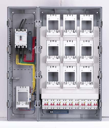 Quality IP44 Single Phase Meter Box / Pole Mounted Meter Box Enclosure ISO9001 for sale