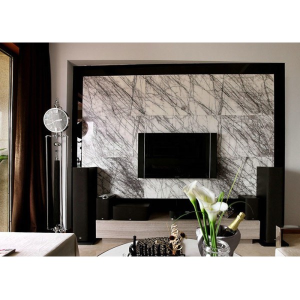 Quality 1220×2440mm Waterproof PVC Marble Sheet for Interior Wall Cladding for sale