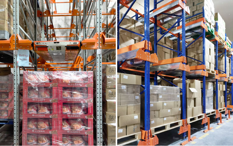 Radio Shuttle Racking For Cold Storage Warehouse