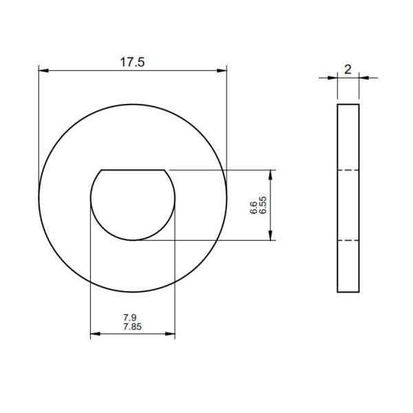 Quality Forged D Shape Stainless Steel Ss316 Plain Washer for sale