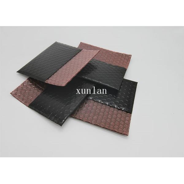 Quality Shiny Two Layer Black Conductive Bag , 4x6 Black Metallic Bubble Mailers for sale