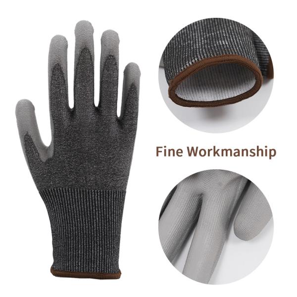 Quality Anti Cut Level 4 Construction Work Gloves Anti Slip Breathable Polyester Liner for sale