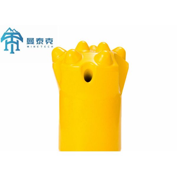 Quality 34mm 11 Degree Tapered Button Bit with 6 or 7 Buttons and 1 Flushing Hole for High-efficiency Rock Drilling for sale